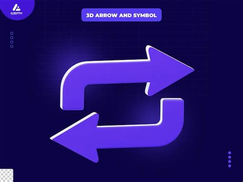 Premium PSD Refresh Cube Arrow 3d Icon