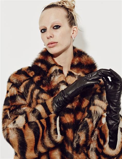 Model Lili Sumner Photographer Ben Parks Fur Coat Model Photographer