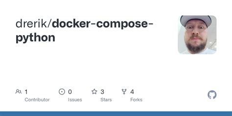 GitHub Drerik Docker Compose Python