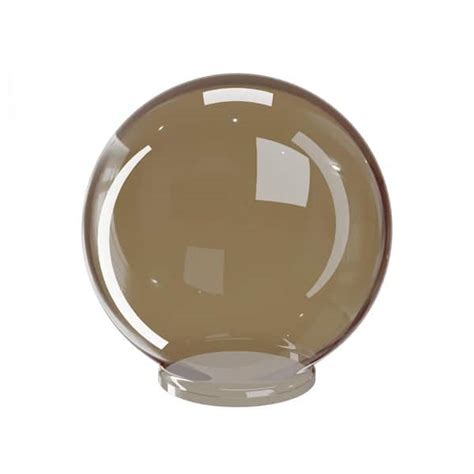 Solus 12 In Dia Globe Smoke Smooth Acrylic Globe With 391 In Outside