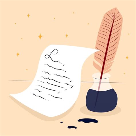 Tinta Con Icono De Pluma Estilo De Dibujos Animados 56 Off