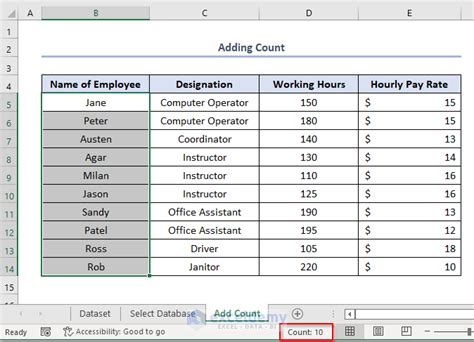 How To Show Count In Excel Status Bar With Easy Steps