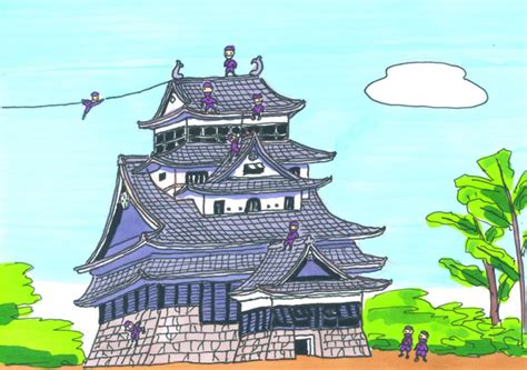 松江城で忍者技能試験 Akisen さんのイラスト ニコニコ静画 イラスト