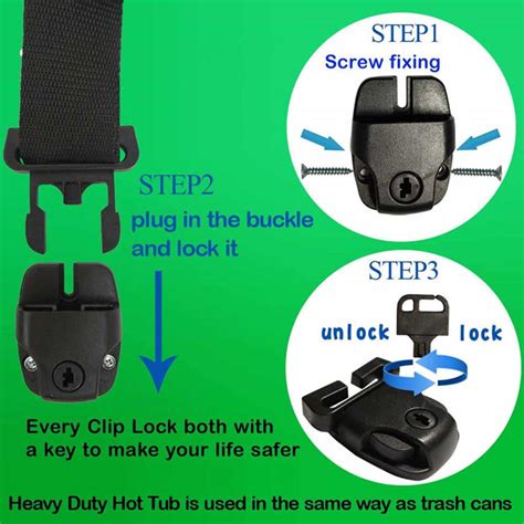 Outdoor Dustbins Storage And Organisation 1 Pack Wheelie Bin Lid Lock