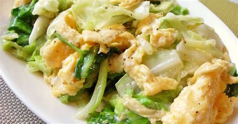 簡単！キャベツと卵だけでも美味しい中華 By Moj 【クックパッド】 簡単おいしいみんなのレシピが298万品