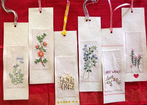 My Lovely Embroidered Bookmarks😘 Diy Embroidery Book Diy Embroidery Embroidery Book