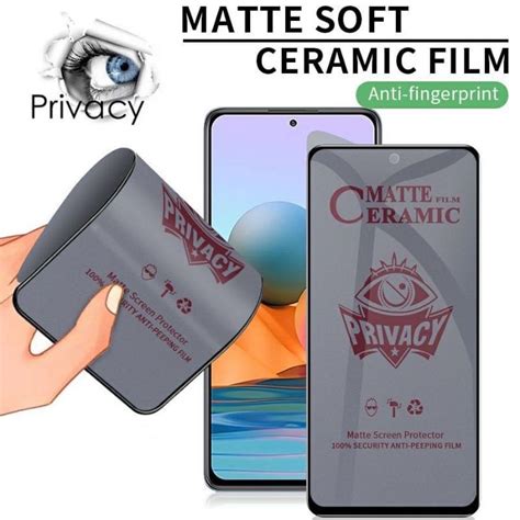 Jual TEMPERED GLASS CERAMIC SPY MATTE FILM ALL TYPE ANTI PECAH ANTI RETAK ANTI MINYAK HITAM SPAY