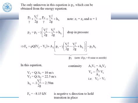 Momentum Equation Pdf
