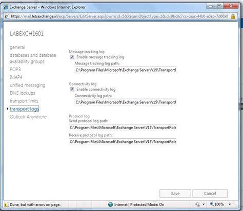 How To Configure Message Tracking In Exchange 2016