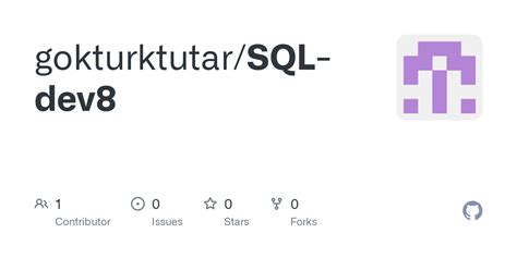 github gokturktutar sql dev8