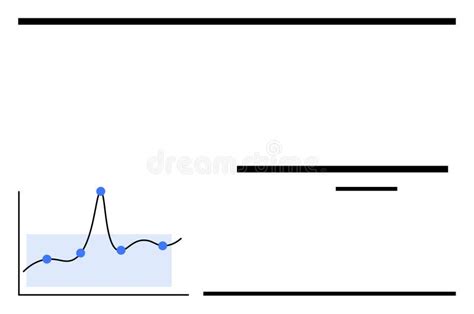 Simplified Data Analytics With Graph Elements And Minimalist Design Stock Illustration