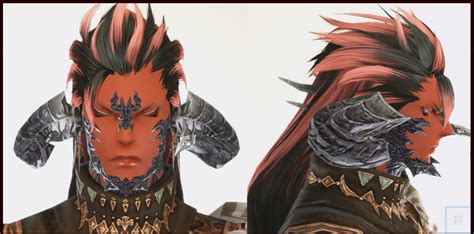T M Au Ra Hair Mashup The Glamour Dresser Final Fantasy Xiv