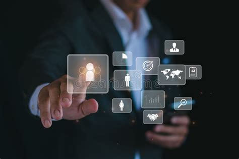Customer Relationship Management Businessmen Use Global Infrastructure