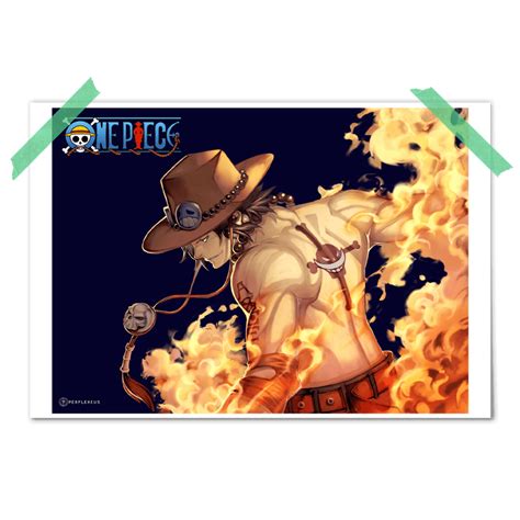 One Piece Portgas D Ace Poster Perplexeus