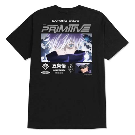 Primitive X Jujutsu Kaisen Satoru T Shirt Black Slicks Skate Store