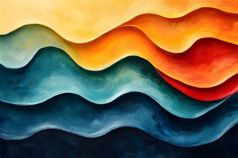 Abstract Colorful Wave Patterns In Vibrant Modern Art For Contemporary Design Generative Ai