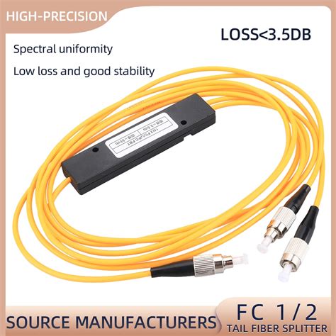 Telecom Plc Cassette 1x2 Fc Fiber Optical Splitter With Compact Optic