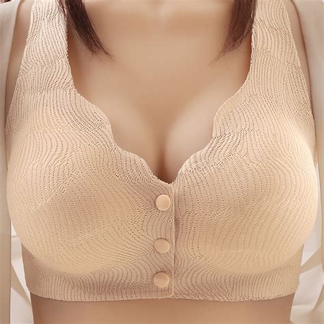 Tarmeek Womens Front Closure Bras Racerback Wireless Plus Size Full Coverage Lace Bra