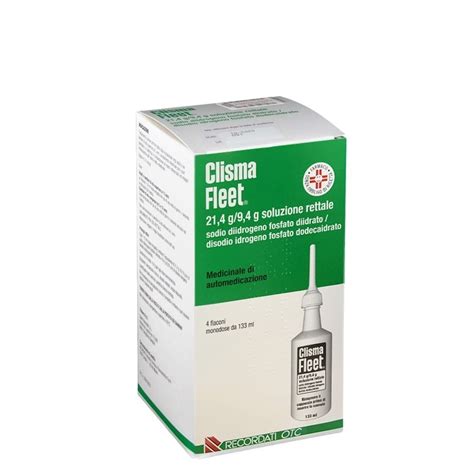 Clisma Fleet 21 4g 9 4g Soluzione Rettale 4 Flaconi 133ml A Solo € 9 02 Parafarmacia It Gli