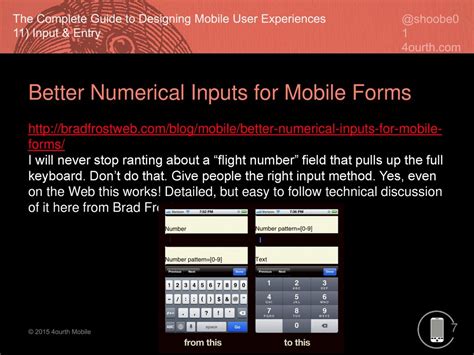 Designing Mobile User Experiences 11 Input And Entry Resources Ppt