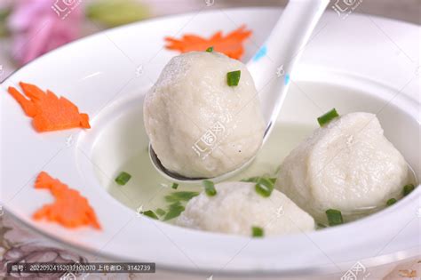 鱼丸汤中国菜系食品餐饮摄影素材汇图网