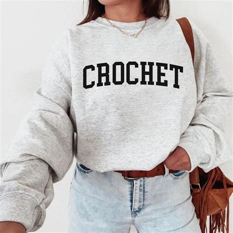 Crochet Sweatshirt Crochet Lover Crewneck Crochet T Crochet Mom