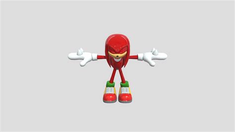 Knuckles The Echidna Sonic Forces Download Free 3d Model By Guilherme Navarro Guinavarro