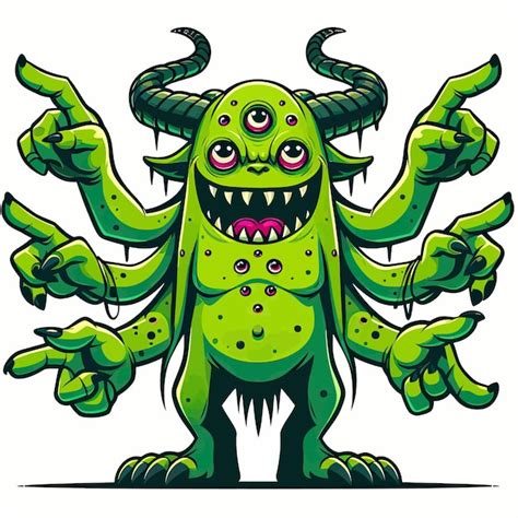 Monstro Vetor Premium