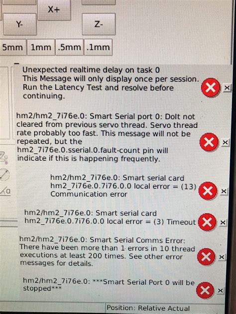 Linuxcnc Floods Me With Errors Linuxcnc