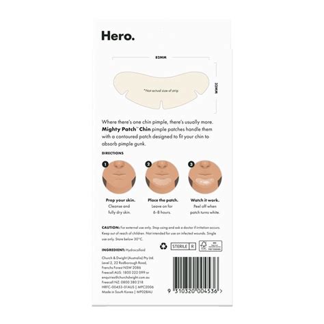 Buy Hero Mighty Patch Chin Pimple Patches 8pk Online At Chemist Warehouse®