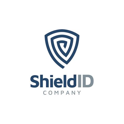 Premium Vector Fingerprint With Shield For Insurance Or Identity