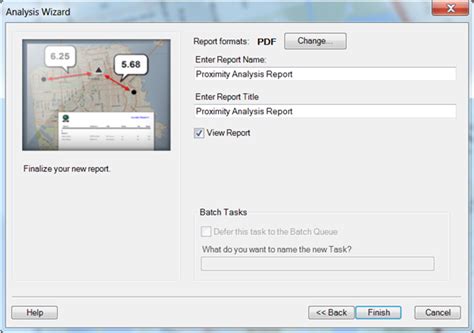 Proximity Analysis Locator Report—arcmap Documentation