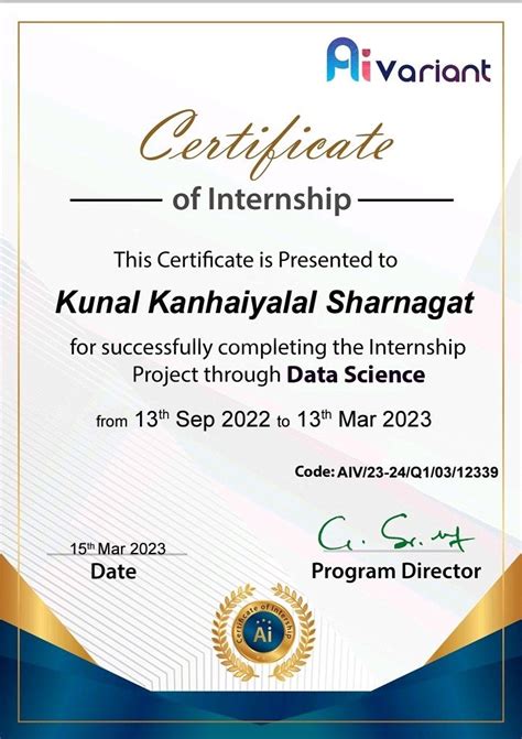 kunal sharnagat on linkedin datascience internship ai