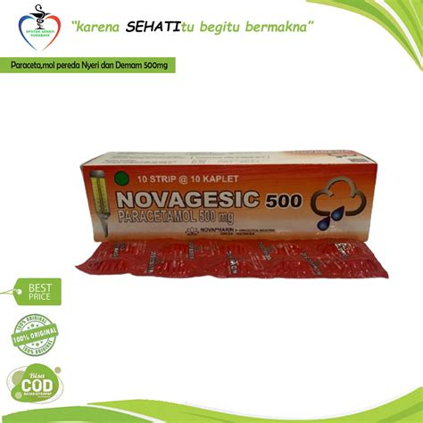 Jual Novagesic Tablet Paracetamol 500mg Obat Demam Shopee Indonesia