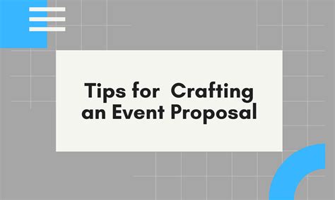 Tips And Tricks For Crafting A Perfect Event Proposal