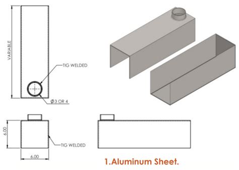 Tig Welded Aluminum Scupper—open Roofing Supplies Canada