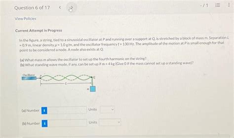 solved in the figure a string tied to a sinusoidal