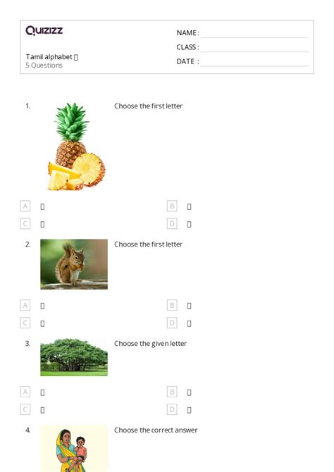 Alphabet Worksheets For Th Class On Quizizz Free Printable