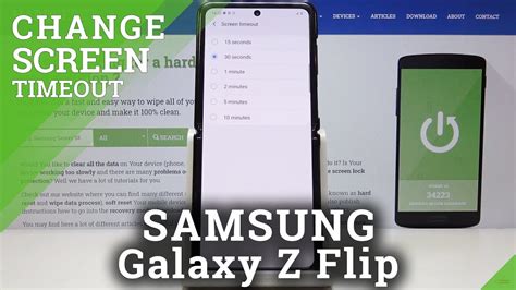 How To Change Screen Timeout In SAMSUNG Galaxy Z Flip Display