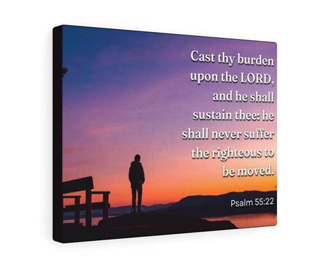 Scripture Walls The Righteous Psalm 5522 Bible Verse Canvas Christian