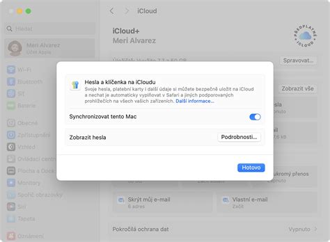 Nastavte si klíčenku na iCloudu Podpora Apple CZ