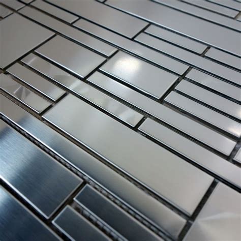 Stainless Steel Mosaic Tile Backsplash Stainless Steel Mosaic Tile