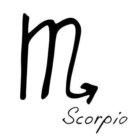 Scorpio Zodiac Sign Symbol Tattoo