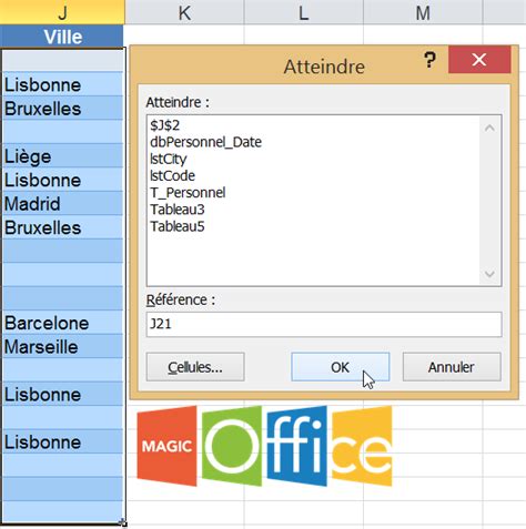 Excel Comment Sélectionner Rapidement Une Plage De Cellules à Laide