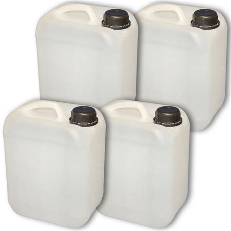 Plasteo Kanister Plasteo 4x 5 Liter Getränke Und Wasserkanister Din 45