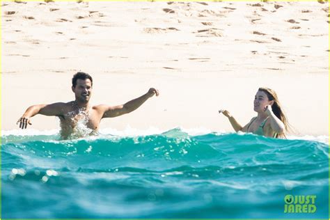 Newlyweds Taylor Lautner And Tay Dome Hit The Beach During Honeymoon In