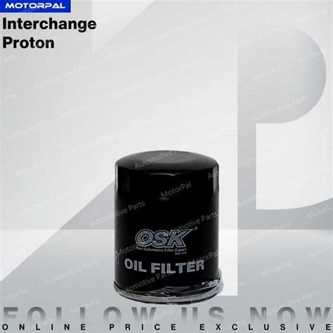 OSK OIL FILTER PROTON SAGA ISWARA WIRA WAJA SATRIA GEN 2 PERSONA BLM FL
