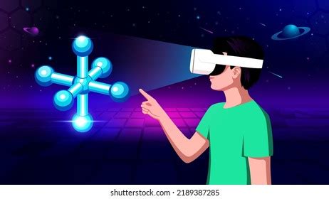 Visualizing Experiencing D Model Molecule Structure Stock Vector Royalty Free