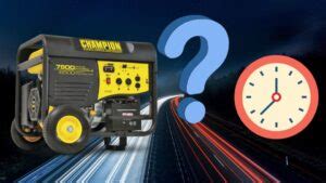 How Long Can a Portable Generator Run Continuously?