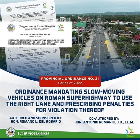 Slow Moving Vehicle Drivers Asked To Keep Right 1bataan